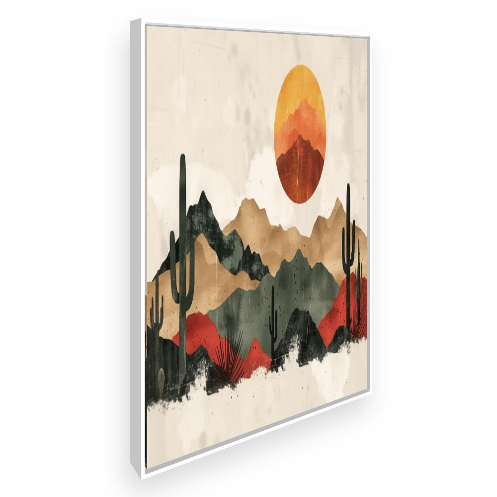 Toile "Désert et montagnes"